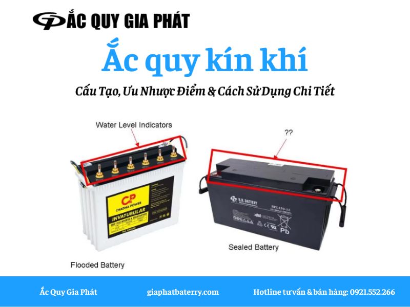 Ắc quy kín khí là gì? Cấu tạo, ưu nhược điểm, cách sử dụng chi tiết